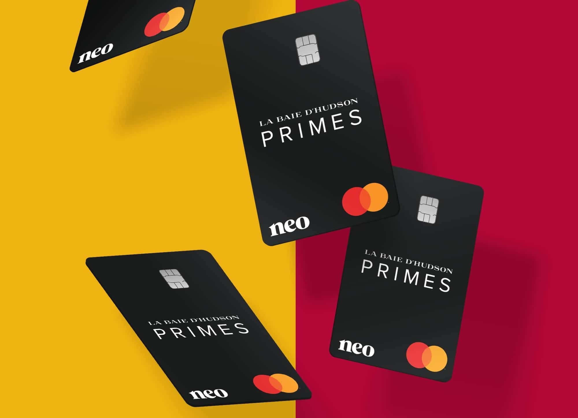 Nouvelle carte Mastercard La Baie d'Hudson fournie par Neo